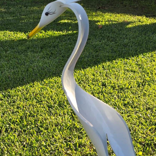 Aubrey the PVC Pelican With Acrylic Eyes and Stand Yard Art Sculpture ...