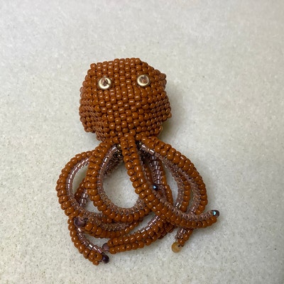 Octopus Beaded Bead Tutorial. Bead Weaving Tutorial to Make a Cute ...