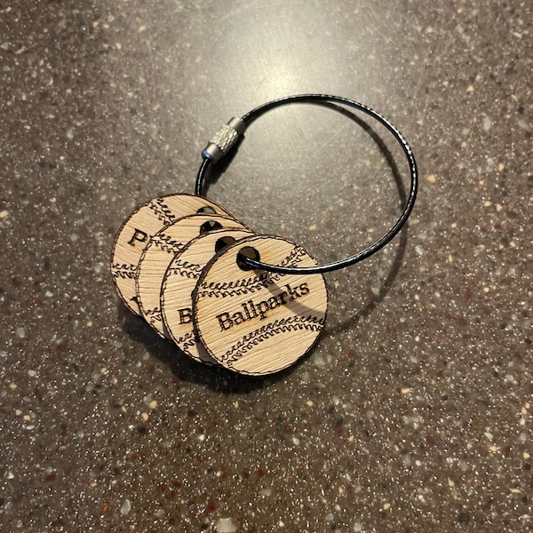 Personalized Baseball Keychain, MLB Ballpark Tracker, Major League ...