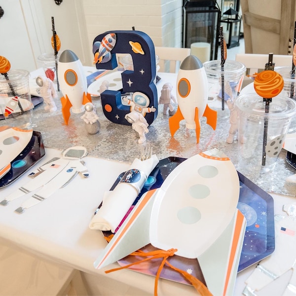 Outer Space Numbers, Outer Space Birthday Decor, Astronaut Birthday ...