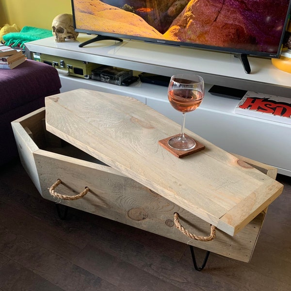 Coffin, Rustic Coffin,casket,primitive Casket,rustic Casket,coffee ...