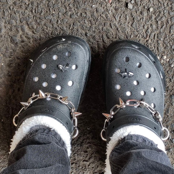 Insoles for Crocs Clogs Replacement White Black Fur Insert Lining Shoe ...