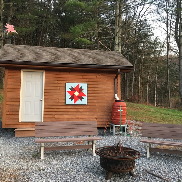 Barn Quilt,under THE SEAS Hand-painted Barn Quilt, Hand-crafted Barn ...