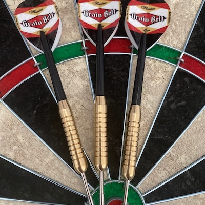 Custom Designed PEAR Dart Flights , 1 Set of 3 Flights, Personalized ...