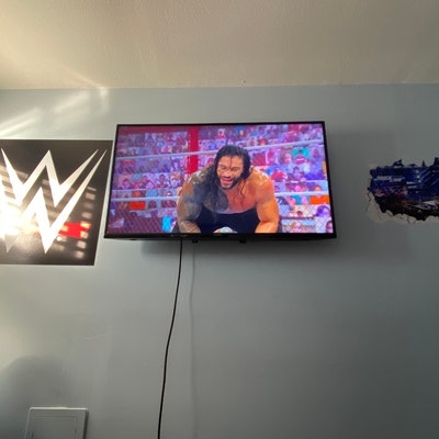 WWE SMACKDOWN Smashed Wall Sticker - Etsy