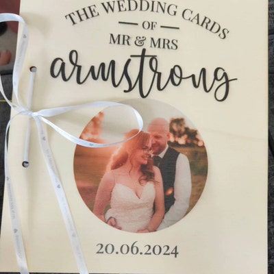 Wedding Card Book Wedding Card Keepsake Personalised Wedding Guest Book ...