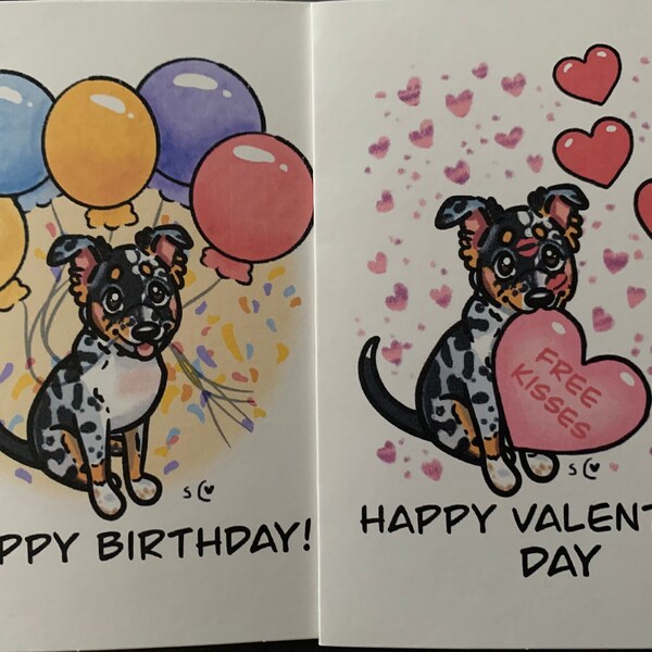 Custom Handmade Dog Card From Your Photo - Etsy