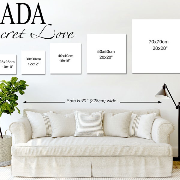 Wall Art Size Guide, Frame Size Guide, Comparison Chart, Poster Size ...