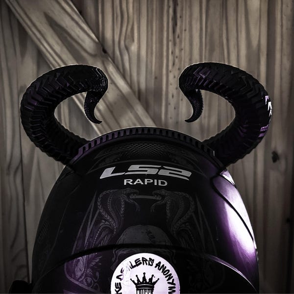Motorcycle Helmet Accessory Demon Horns - Etsy