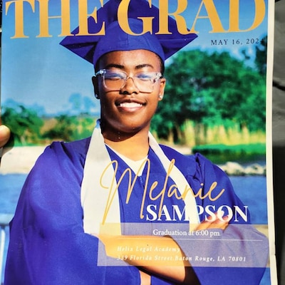 Stunning Graduation Magazine Template Digital Grad Invitation Senior ...