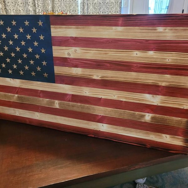 Wood American Flag Murphy Bar, Concealment American Flag, Wood American ...