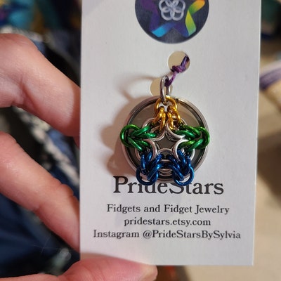 Trans Transgender Pridestar LGBTQ Pocket Fidget Stim Pride - Etsy