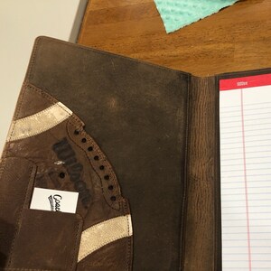 Field Notes Cover W/football Leather made to Order - Etsy