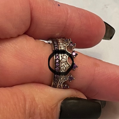 925K Sterling Silver Ruby Queen Crown Ringcrown Ringsilver - Etsy