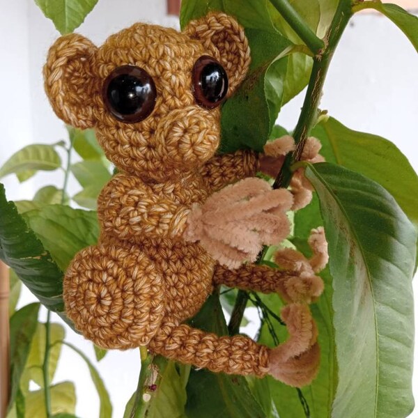 Pygmy Tarsier Realistic Amigurumi Crochet Pattern PDF - Etsy