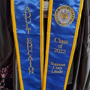 Custom Embroidered Sash With Trim - Etsy