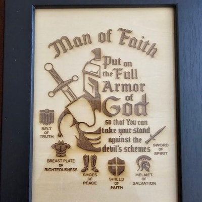 The Armor of God Sign Decor Full Armor of God Father Gift Fathers Day ...