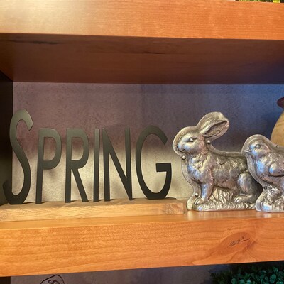 Black Metal Shelf Numbers Family Number Sign Anniversary - Etsy