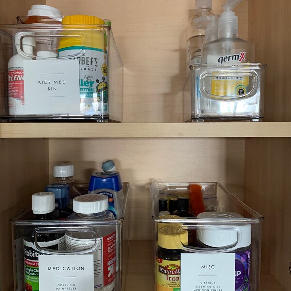 Custom Organization Labels for Storage Bins (minimalist) / Weatherproof ...