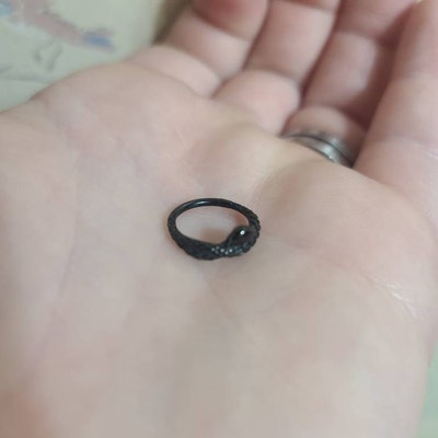 Snake Hinged Segment Hoop Earring, 16g Snake Cartilage Hoop, 16g Snake ...