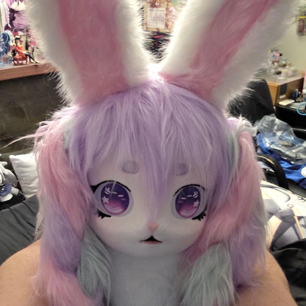 Cute Fursuit Head Base Smiling Face ｜kigurumi Mask Base｜cheap Furry ...