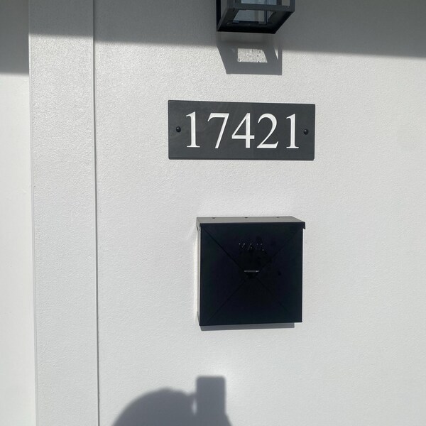 Engraved Emerald Green Ceramic Wall Tile Address Sign Irish Handmade ...