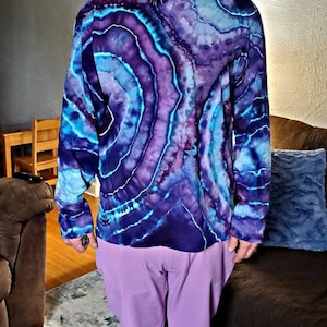 Geode Tie Dye Shirt, Psychedelic Clothing, Tye Dye Shirt, 50th Birthday ...