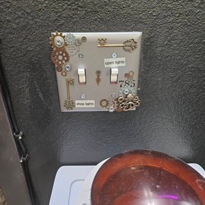 Bronze Industrial / Steampunk Outlet Cover is Individually Handcrafted ...