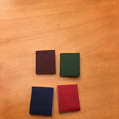 Miniature Books Real Pages Set of 4 Pieces Assorted Color Book - Etsy