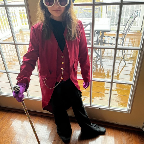 Willy Wonka Cane DIY Costume Kit, Charlie and the Chocolate Factory ...
