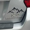 Mountain Range Decal - Multiple Colors and Sizes Available - Car Decal ...