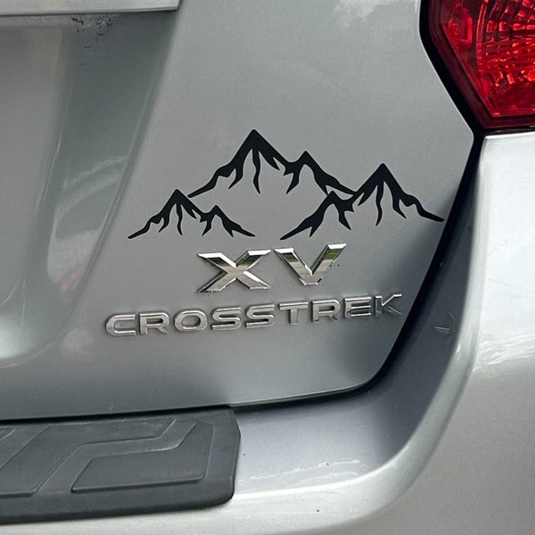 Mountain Range Decal - Multiple Colors and Sizes Available - Car Decal ...