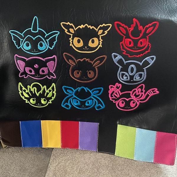 Rainbow Eevees Messenger Bag - Etsy