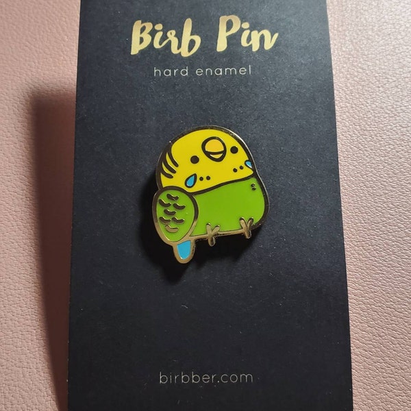 Pudgy Budgie Enamel Pin - Etsy