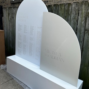 48x16x16 Acrylic Wedding Double Sign Box Stand, Seating Chart Stand - Etsy