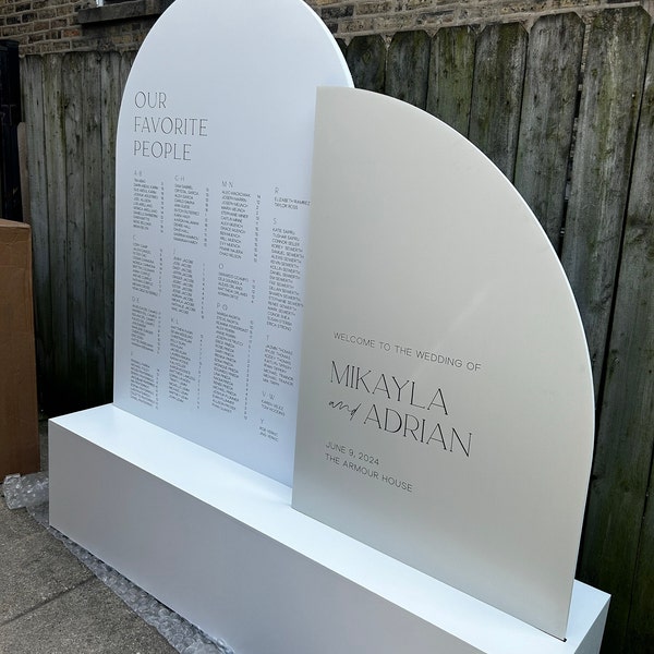 Wedding Linen Sign Stand, Hanging Wedding Sign Stand - Etsy