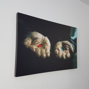 Polite Cat Meme Painting on Canvas polite Cat Meme Wall Art polite Cat ...