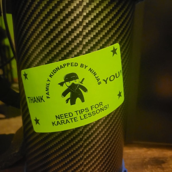 Rating and Tip Reminder Stickers Labels Bag Sealers for Doordash ...