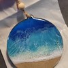 Resin Keychain Epoxy Resin Ocean Waves Key Holder Resin Wave Art Beach ...