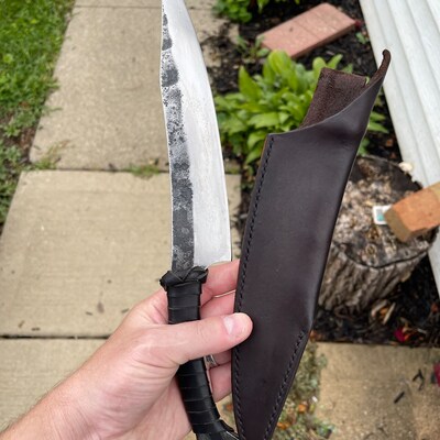 Orc Knife, Blacksmith Handmade Forge, High Carbon Steel, Fantasy ...