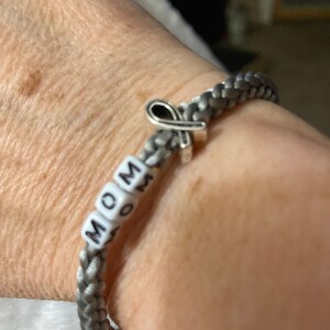 Personalized Childhood Brain Cancer Awareness Bracelet, Gold & Silver ...