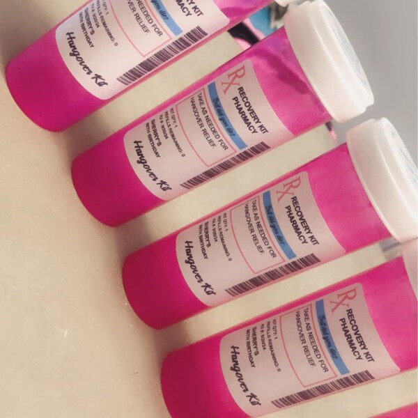 Silver Holographic in Sickness and in Health Hangover Kits Recovery Kit ...