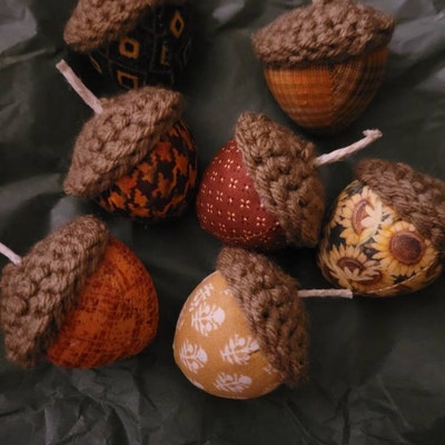 Handmade Fabric Acorns Harvest Acorns Autumn Fall Accents Bowl Fillers ...