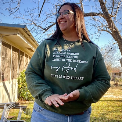 Way Maker Miracle Worker Promise Keeper UNISEX SWEATER, Religious ...