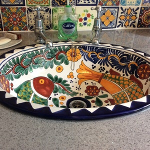 TALAVERA MOSAIC MURAL Mexican Tile Backsplash Bridge in Small | Etsy