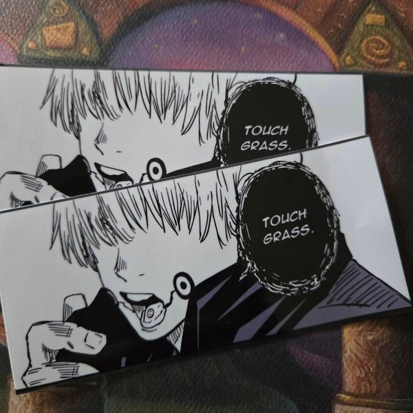 Inumaki Toge touch Grass Meme Sticker Jujutsu Kaisen Anime Vinyl ...