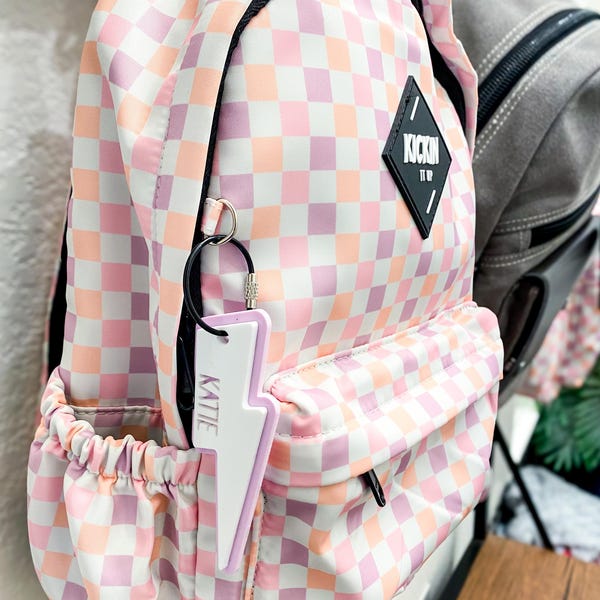 Name Backpack Tag for Kids, Personalized Keychain, Name Keychain, Name ...