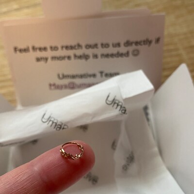 Dainty Tragus Earring, Gold Minimalist Hoop Earring, Delicate Tragus ...