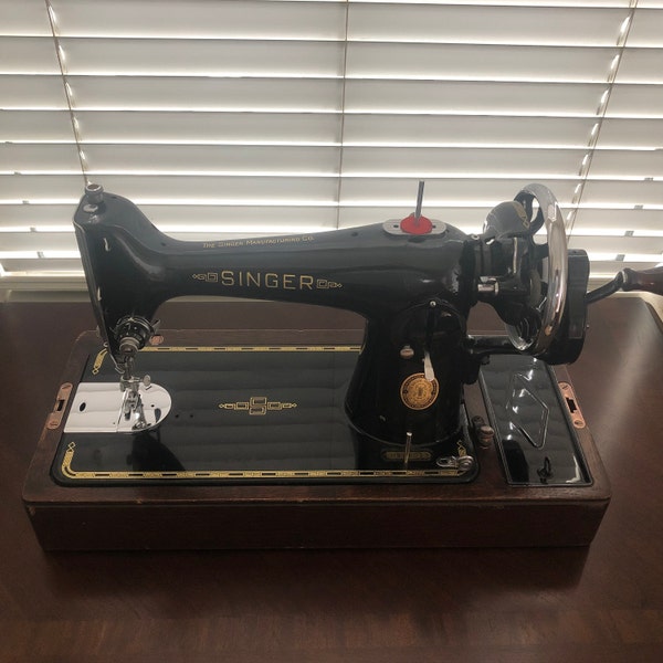 Singer 128k Black Side Hand Crank Sewing Machine 1919 - Etsy