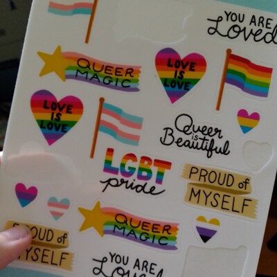 LGBT Gift Box Coming Out Care Package Gay Thoughts Notepad Queer Magic ...